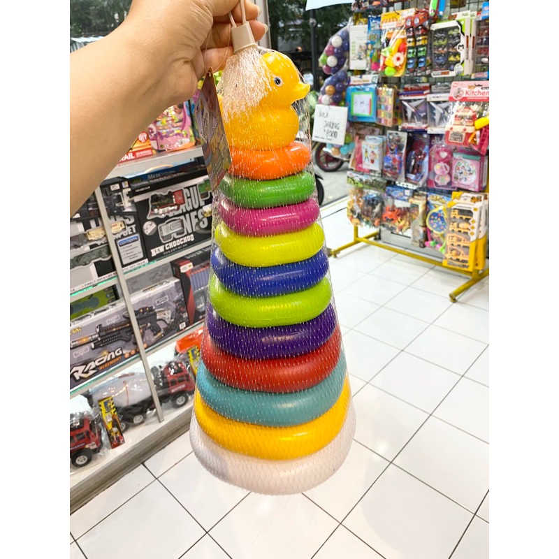 Jual Mainan anak bayi batita balita ring edukasi motorik Stacking Ring ...