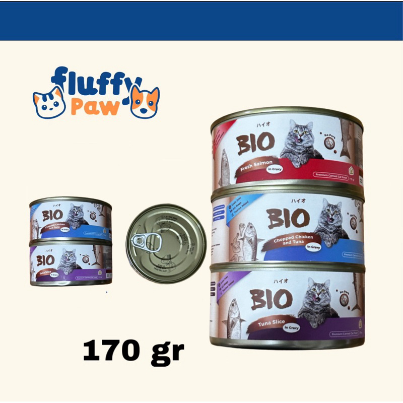 Jual Bio Cat Canned Wet Food 170gr | Makanan Kucing Basah Kaleng ...