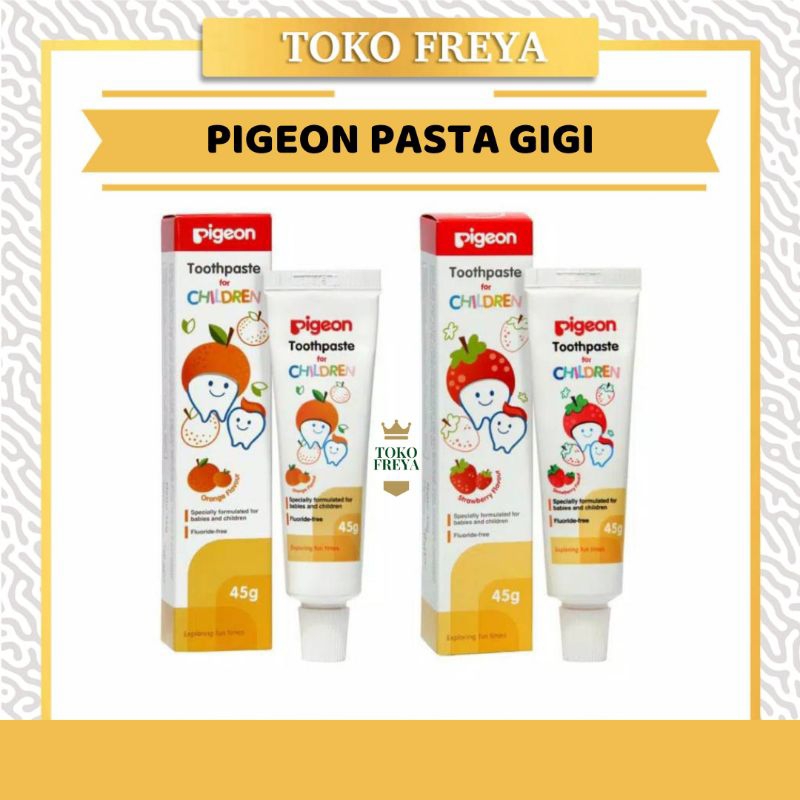 Jual Pigeon Toothpaste 45g Strawberry Orange Pasta Gigi Bayi Pigeon 45 ...