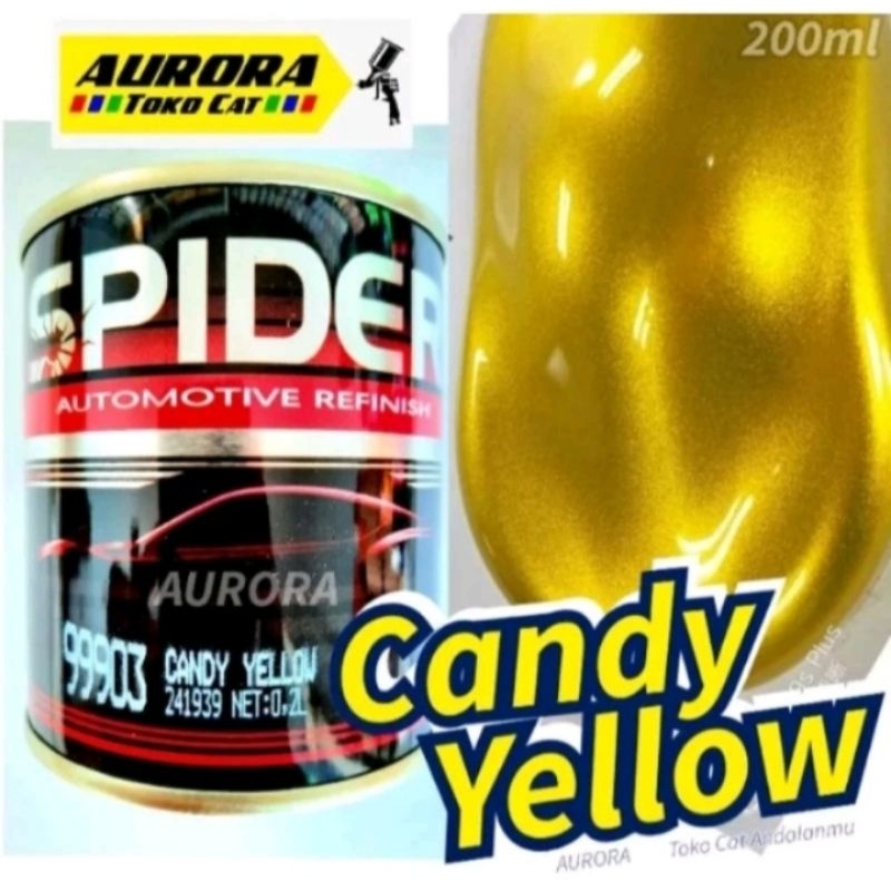 Jual Cat SPIDER LABA-LABA 99903 Candy Tone Yellow 200ml Candytone ...