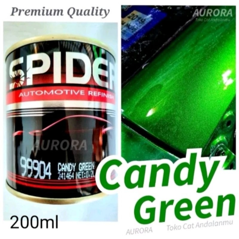 Jual Cat SPIDER LABA-LABA 99904 Candy Tone Green 200ml Candytone Hijau ...