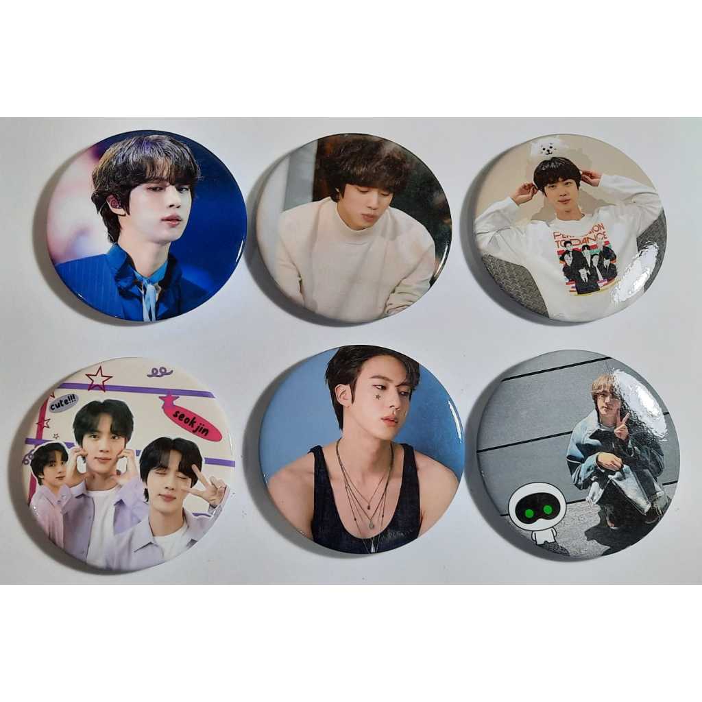 Jual Freebies Kpop Hand Mirror BTS JIN, Cermin Mini BTS JIN, Custom ...
