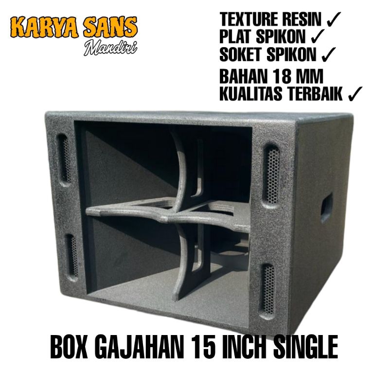 Jual Box speaker gajahan 15 inch single finishing | Shopee Indonesia