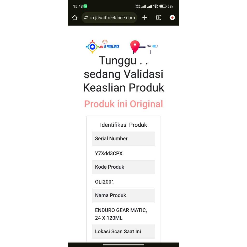 Jual System Pendeteksi Keaslian Produk Pakai QR Code | Shopee Indonesia