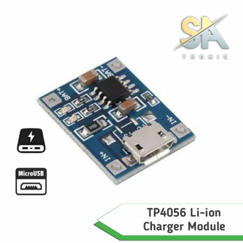 Jual Module Tp4056 Lithium Battery 18650 Modul Charger 5v 1A Micro Usb ...