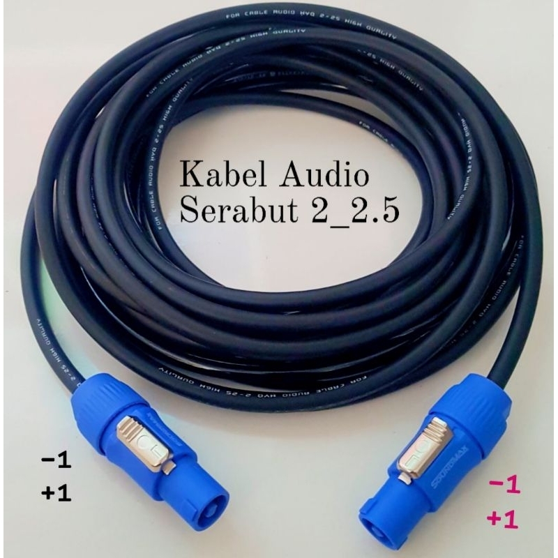 Jual Kabel jek speaker spikon 10 meter full ~ kabel serabut audio 2x2.5 ...
