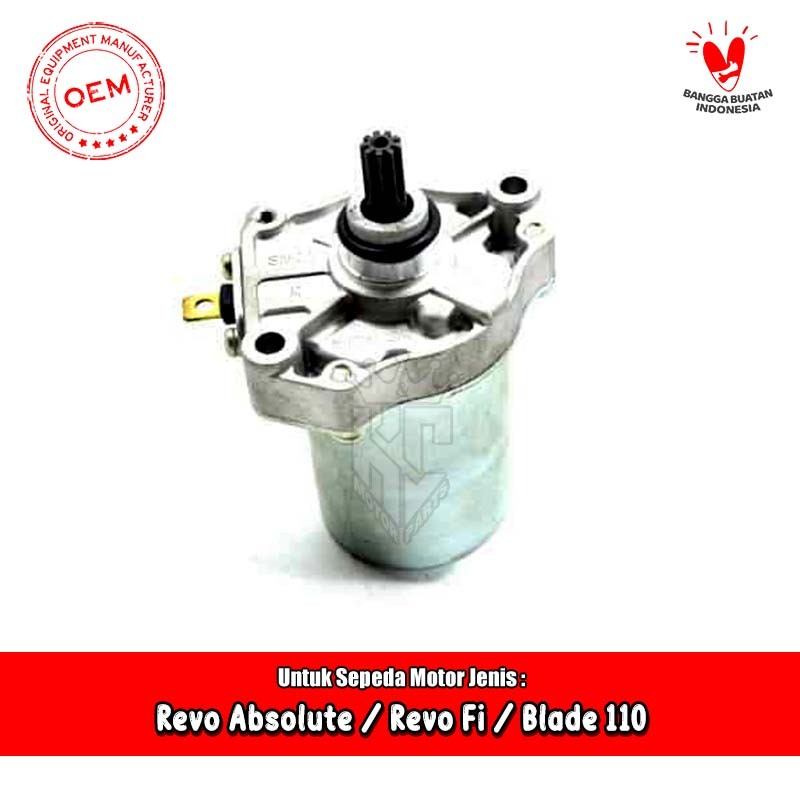 Jual Dinamo Starter Stater Honda Revo Absolute Fit Karbu Fi Blade 110 ...