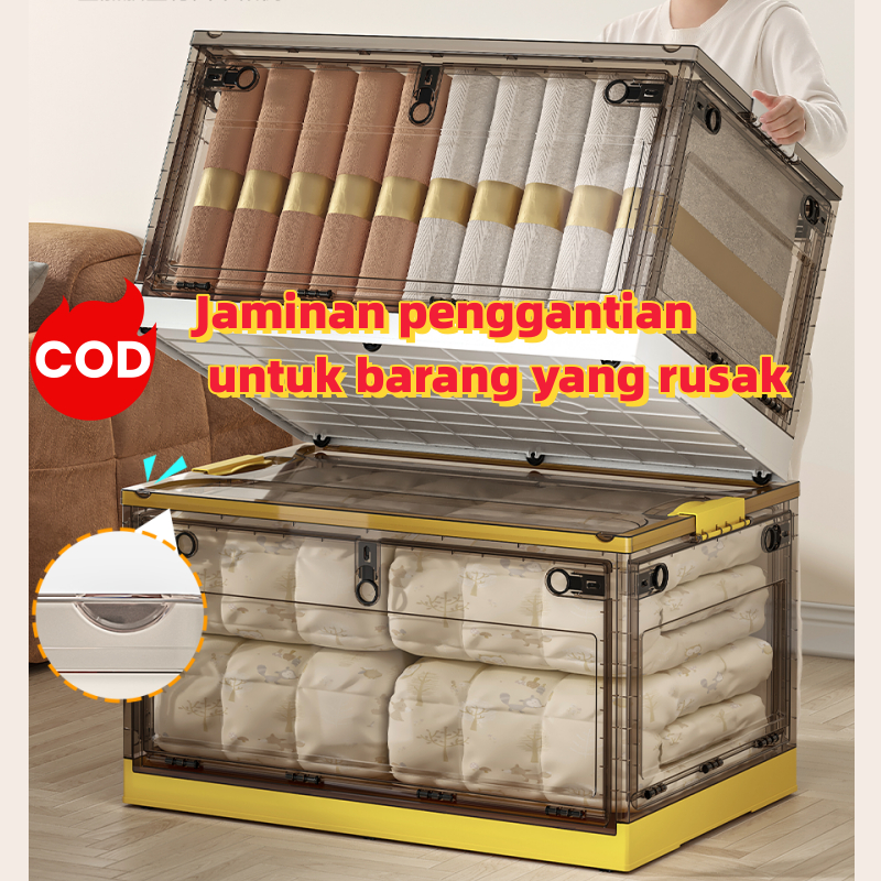 Jual Transparan Storage box Foldable Penyimpanan Box Kapasitas ekstra ...
