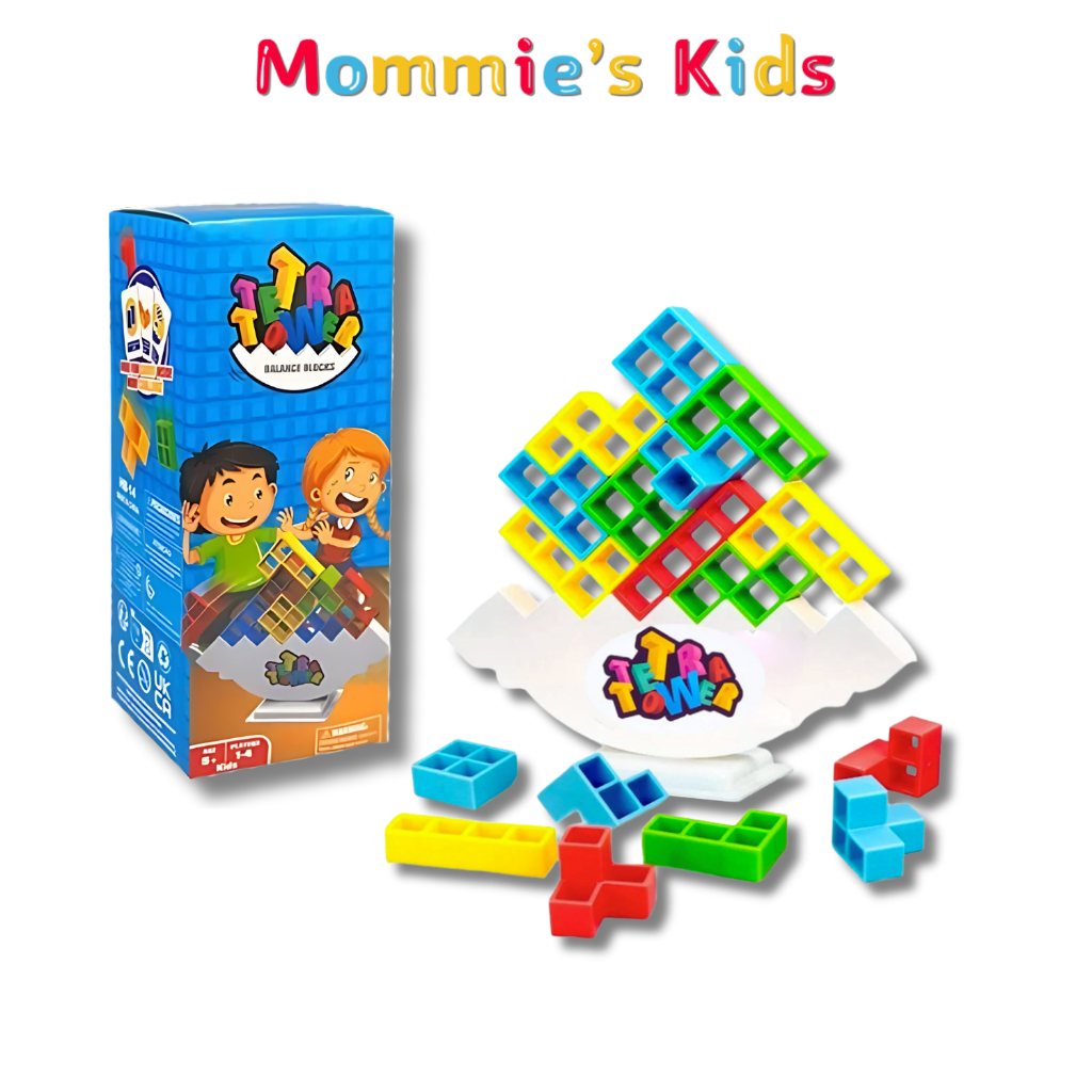 Jual Mommie's Kids Mainan edukatif anak balancing block tetris tetra ...