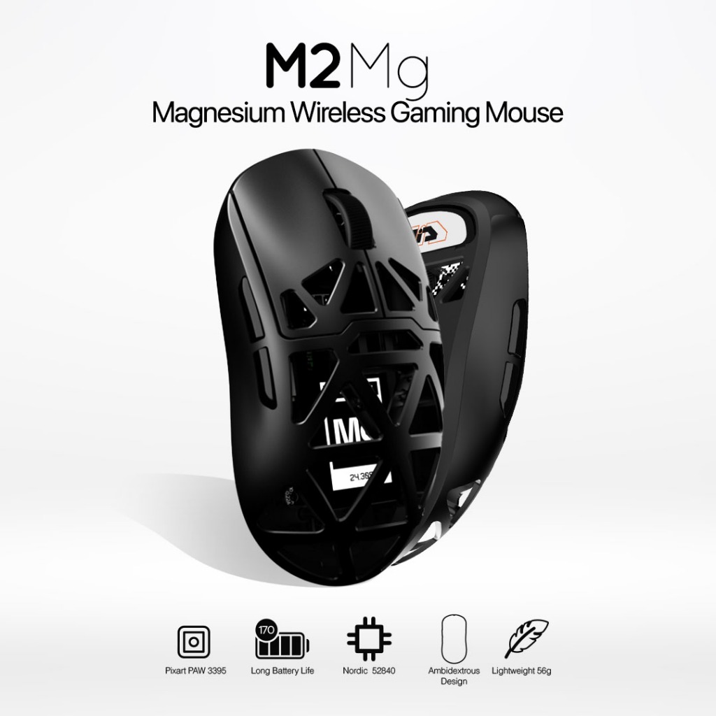 Jual Noir M2 Mg Magnesium 8K Wireless Lightweight Gaming Mouse PAW 3395 ...