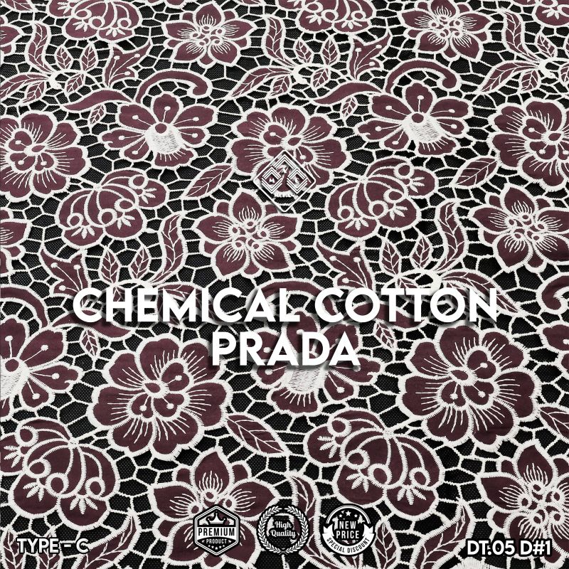 Jual CHEMICAL COTTON PRADA LACE PREMIUM BROKAT PRADA LACE | Shopee ...