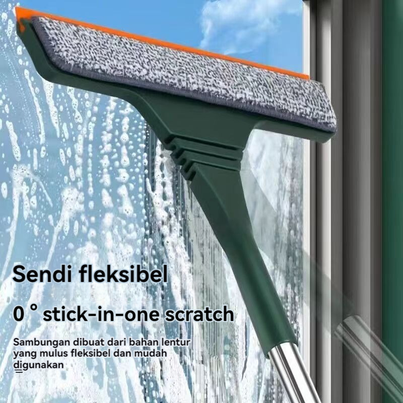 Jual Jutastore Window Brush Pembersih Kaca Jendela Wipper Pembersih Kaca Wiper 2in1 Alat ...