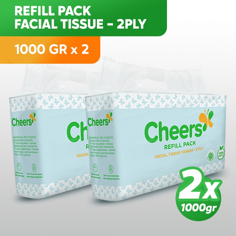 Jual Cheers Facial Tissue 1000 g [2 Pcs] | Shopee Indonesia