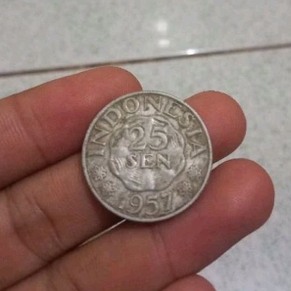 Jual KOIN KUNO UNIK ANTIK INDONESIA 25SEN TAHUN 1957 | Shopee Indonesia