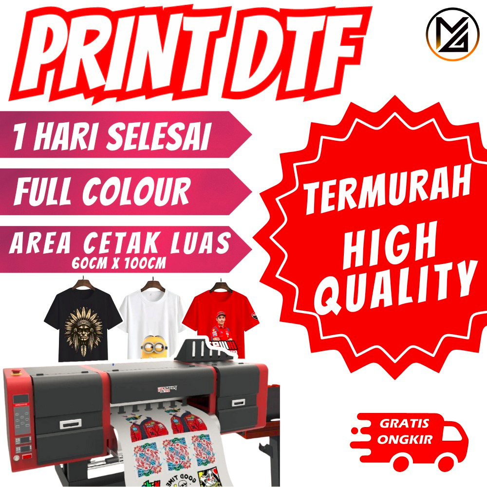 Jual Sablon Printing DTF Tinta Dijamin Tebal - Untuk Pakaian Kaos ...
