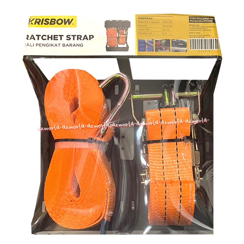 Jual Krisbow Ratchet Strap 2ton Alat Tali Pengikat Kargo Tali Pengunci ...