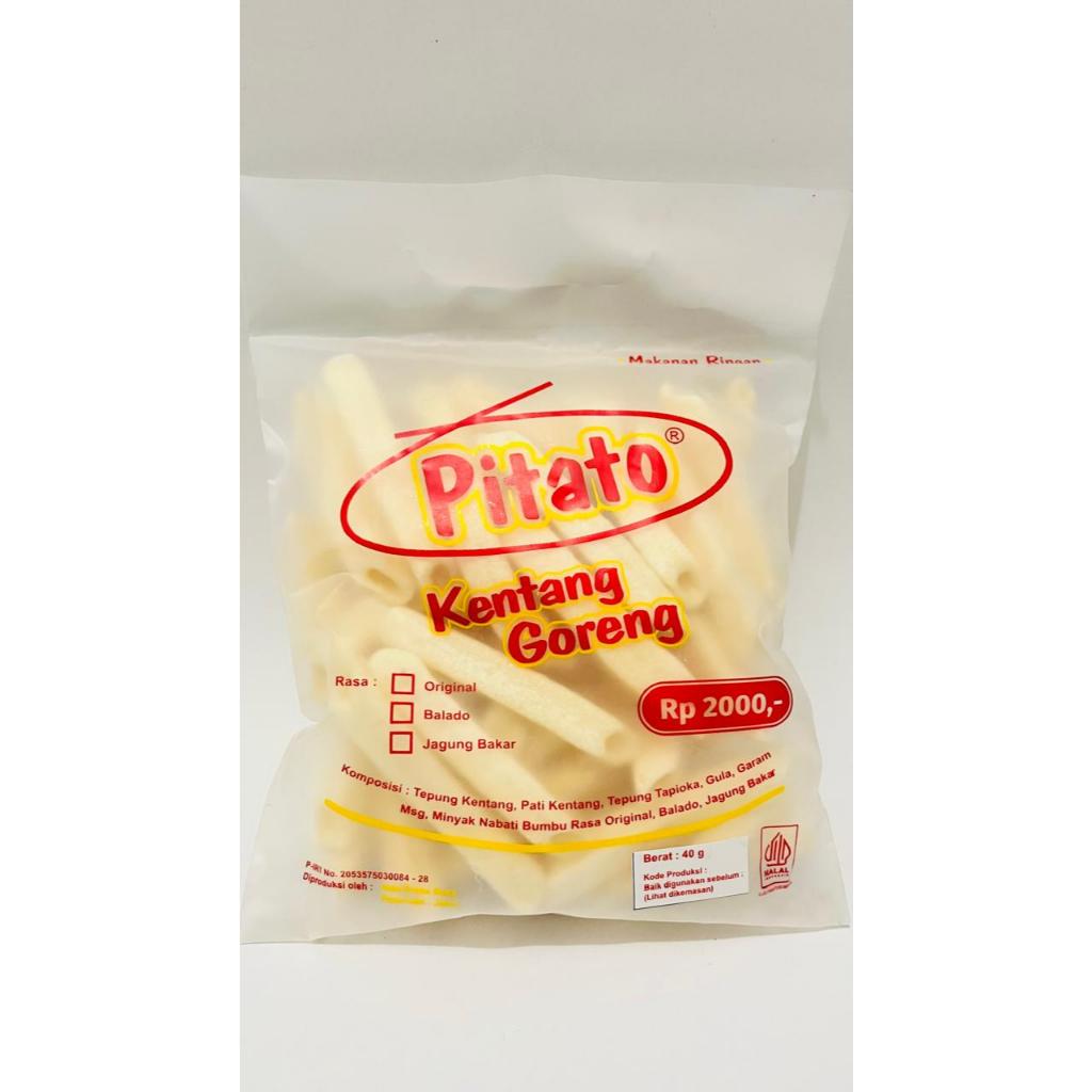 Jual MURAH Pitato Kentang Goreng 40gr / Potato Stik / Pitato Kentang ...