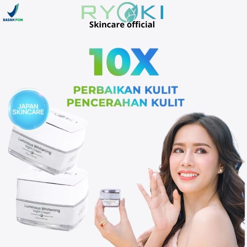 Jual Ryoki Night Cream krim malam Japan Skincare | Shopee Indonesia