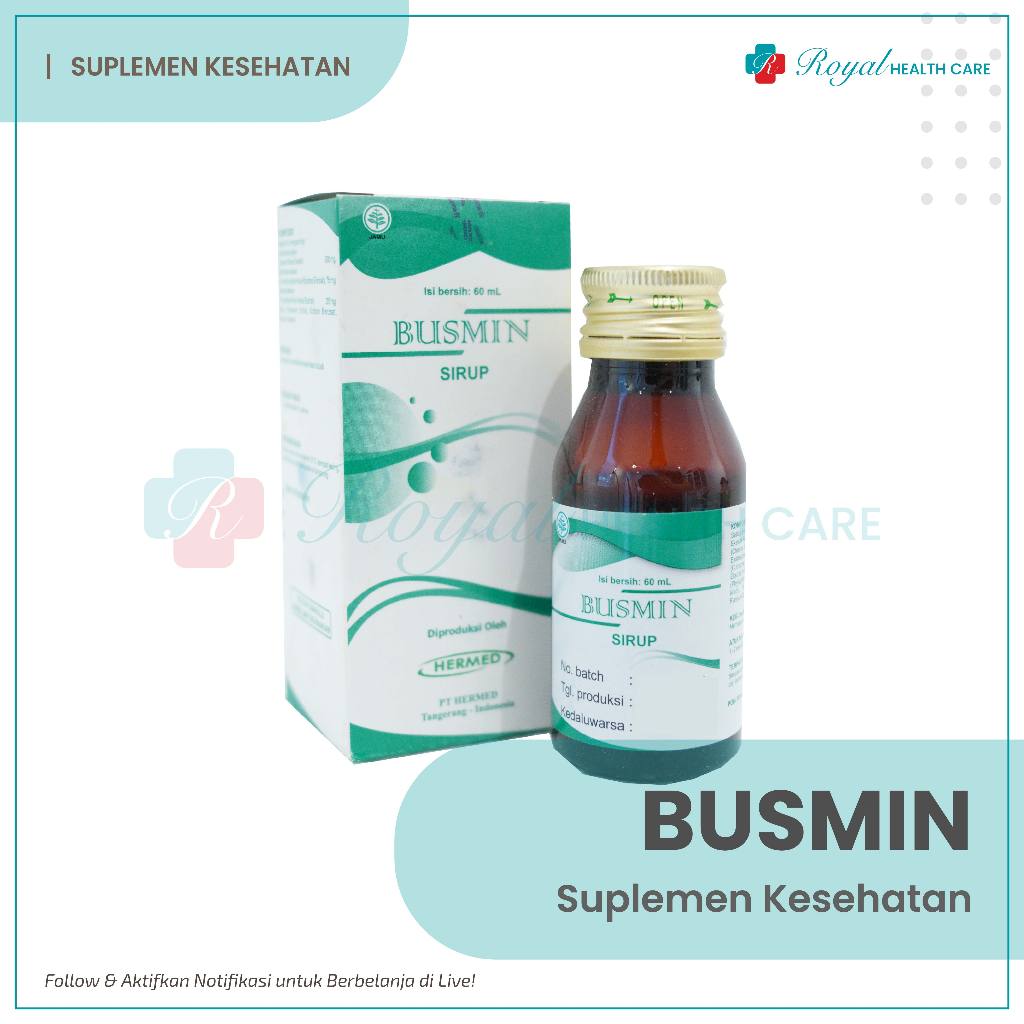 Jual BUSMIN SIRUP 60 ML, Membantu Memelihara Kesehatan Tubuh | Shopee ...