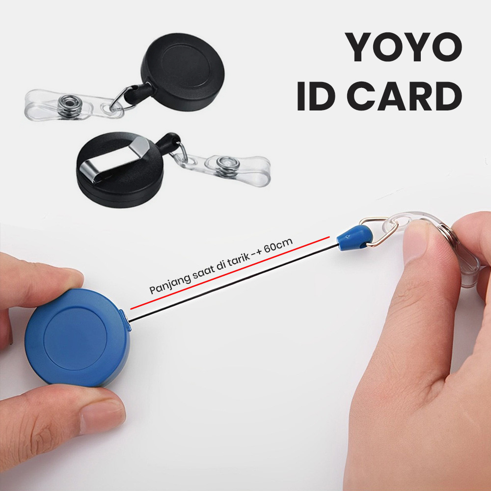 Jual GANTUNGAN YOYO ID CARD NAME TAG TALI YOYO TARIK UNTUK ID CARD ...