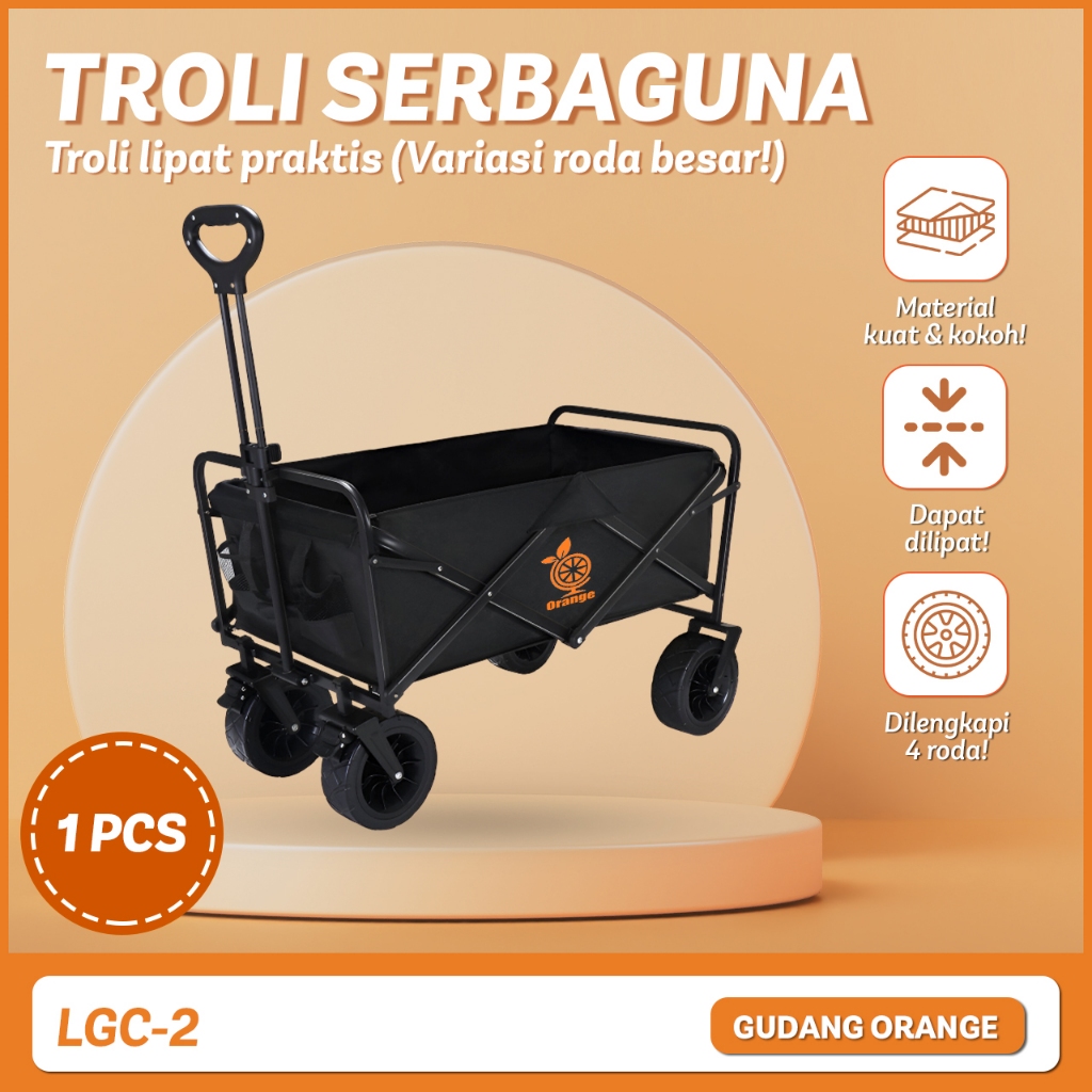 Jual GEI - Troli Lipat Dengan Rangkaian Besi Kuat Dan Roda Karet Yang ...