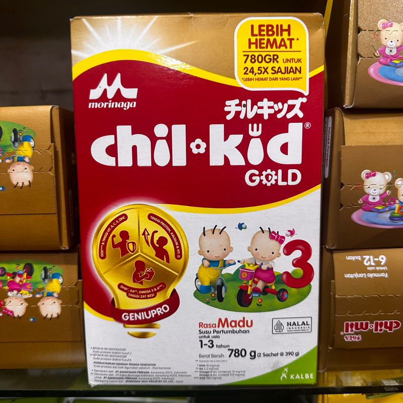 Jual Morinaga chilkid chil kid 1-3 tahun Madu 780gr BOX UTUH | Shopee Indonesia
