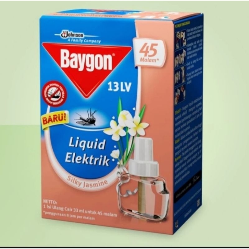 Jual Baygon Liquid Elektrik silky Jasmine 33ml refill (45 malam) // Baygon Liquid Elektrik Obat ...