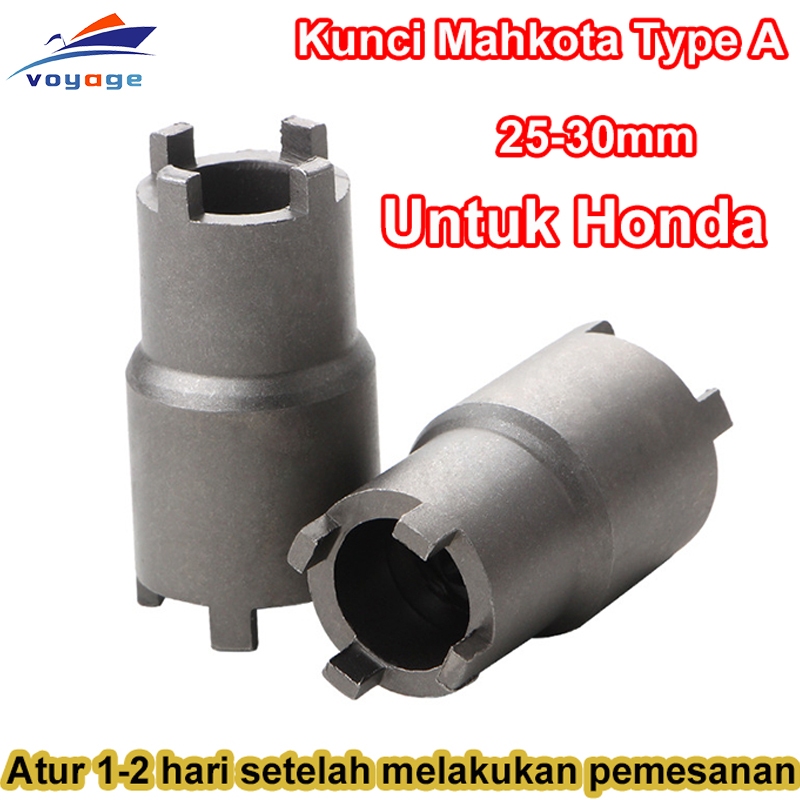 Jual Kunci Mahkota Mur Kopling Type A 25-30mm Double Crown Socket 1/2 Inch Untuk Honda Kunci ...