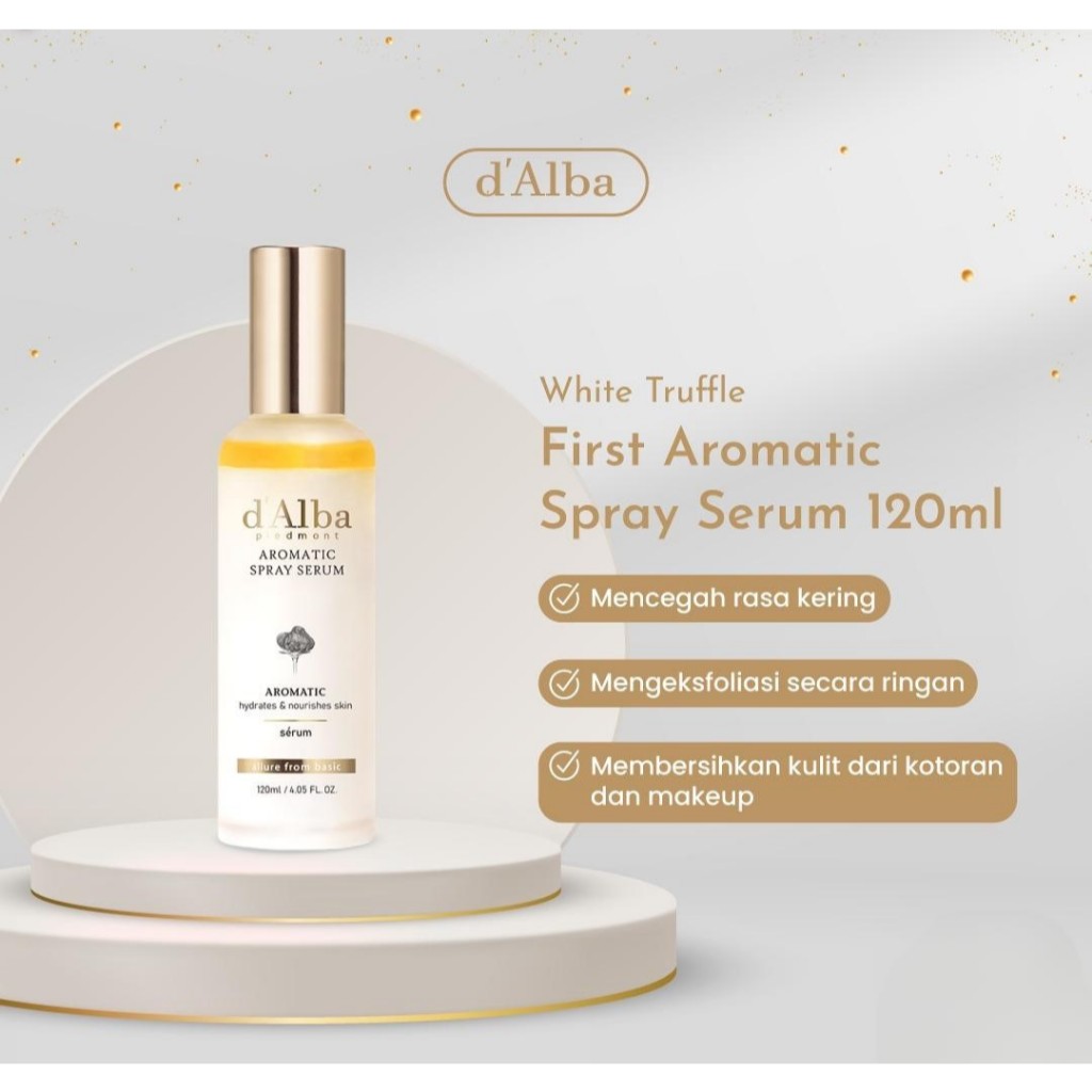 Jual D'ALBA White Truffle First Aromatic Spray Serum 120ml | Shopee ...