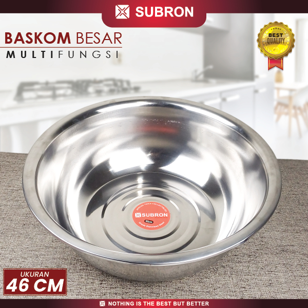 Jual SUBRON Baskom Mixing Bowl Ukuran Besar 46CM Harga Paling Terjangkau Kualitas Super Program ...