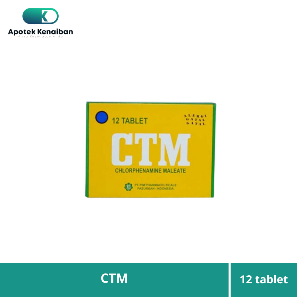 Jual CTM PIM 1 BOX 12 TABLET / OBAT ALERGI | Shopee Indonesia