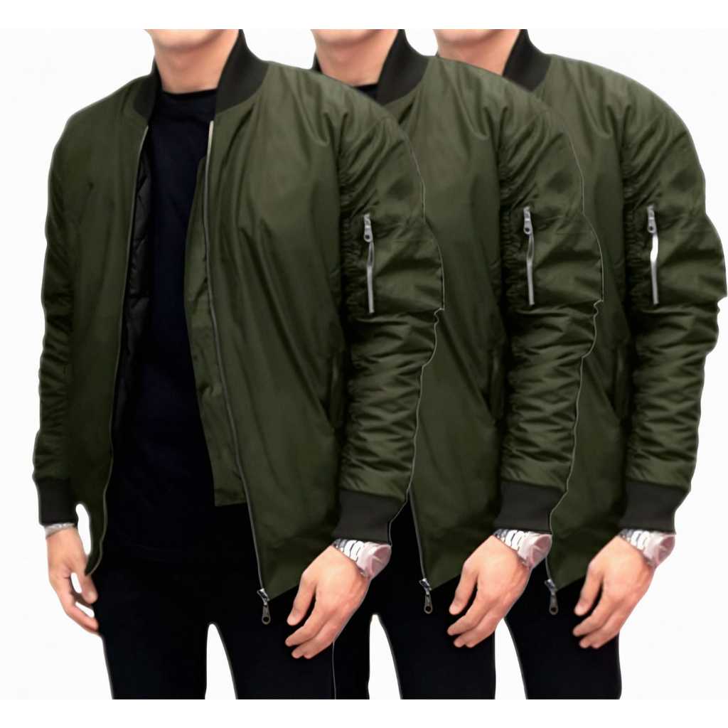 Jual JAKET BOMBER PRIA / JAKET BOMBER POLOS / JACKET BOMBER [COD ...