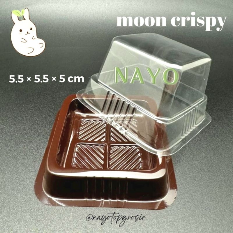 Jual 1 Dus Mika puding MOON CRISPY (1000 pcs) mini kotak mochi - Tray ...
