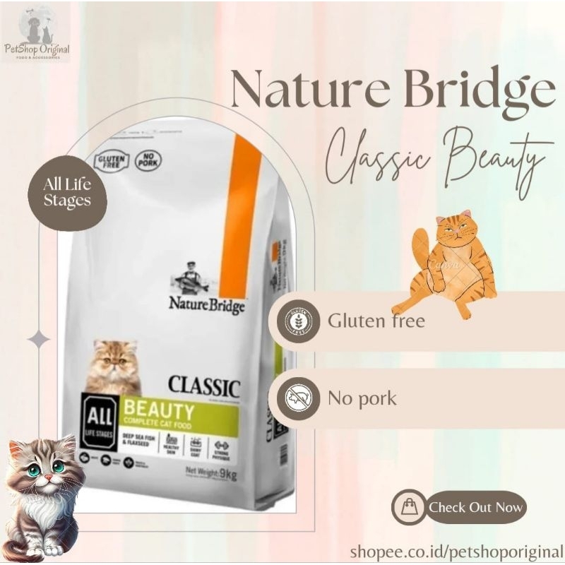 Jual Nature Bridge Classic Beauty All Life Stages 9kg Freshpack ...