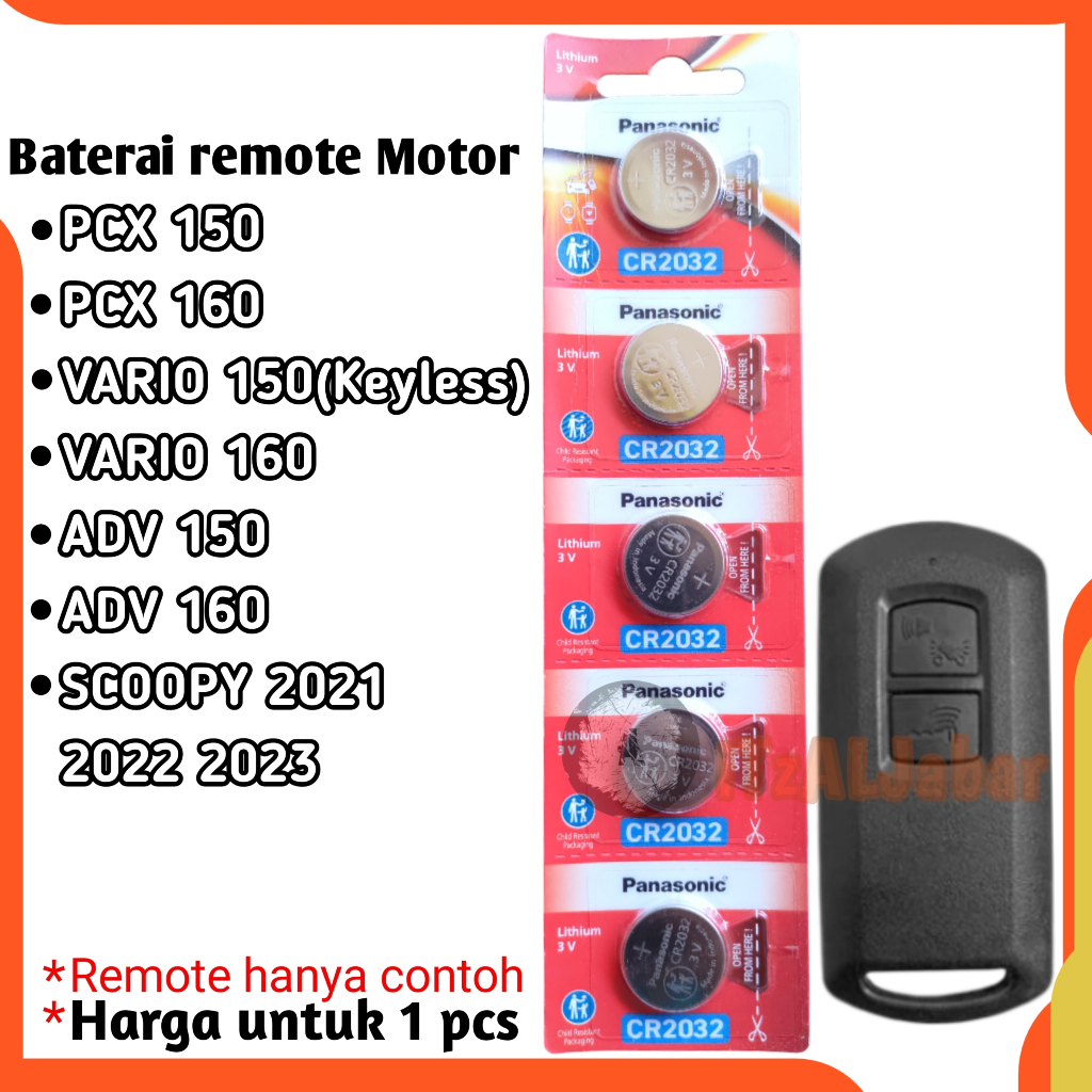 Jual Baterai remote motor Vario 150 160 Batre remot keyless Vario ...