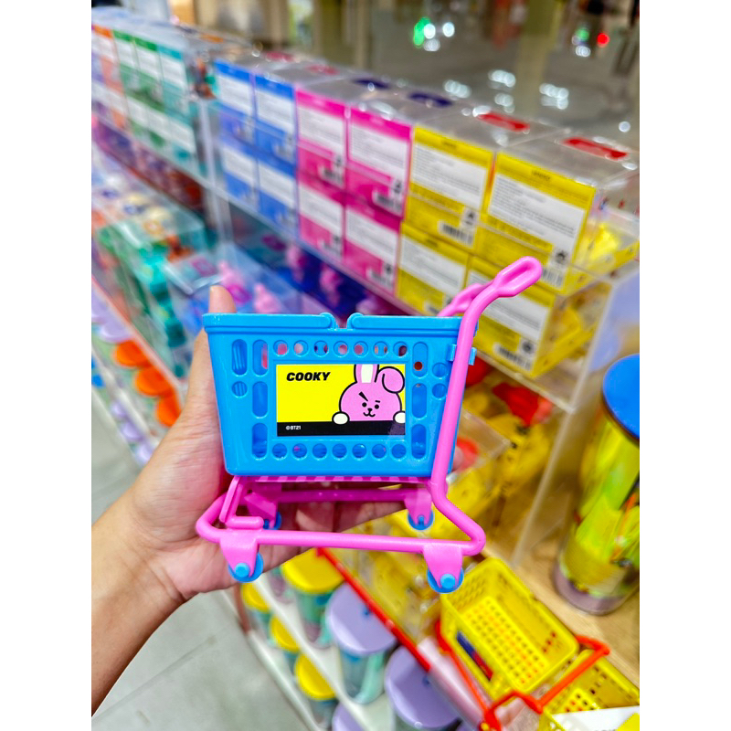 Jual MINISO X BT21 TROLLY KERANJANG MINI FIGURE BTS ARMY COLLECTION RJ ...