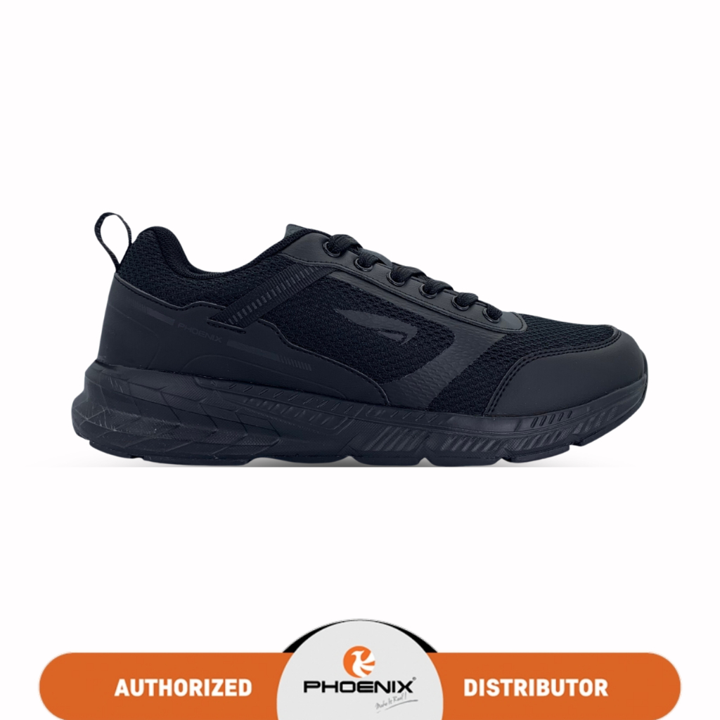 Jual Phoenix Dexton Sepatu Running Pria - All Black | Shopee Indonesia