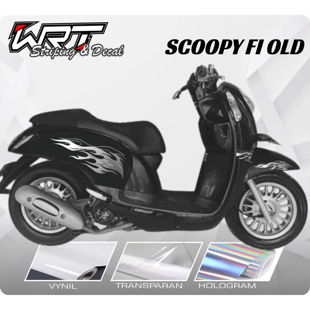 Jual Striping Scoopy FI Old-Stiker Decal Scoopy FI Lama 2013-2016 Api ...