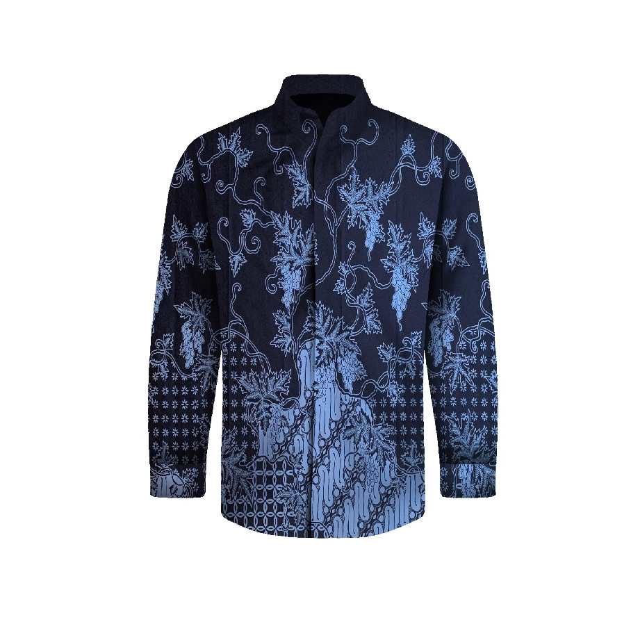 Jual Batik Simonet Kemeja Batik Pria Monochrome - Black Grey | Shopee ...