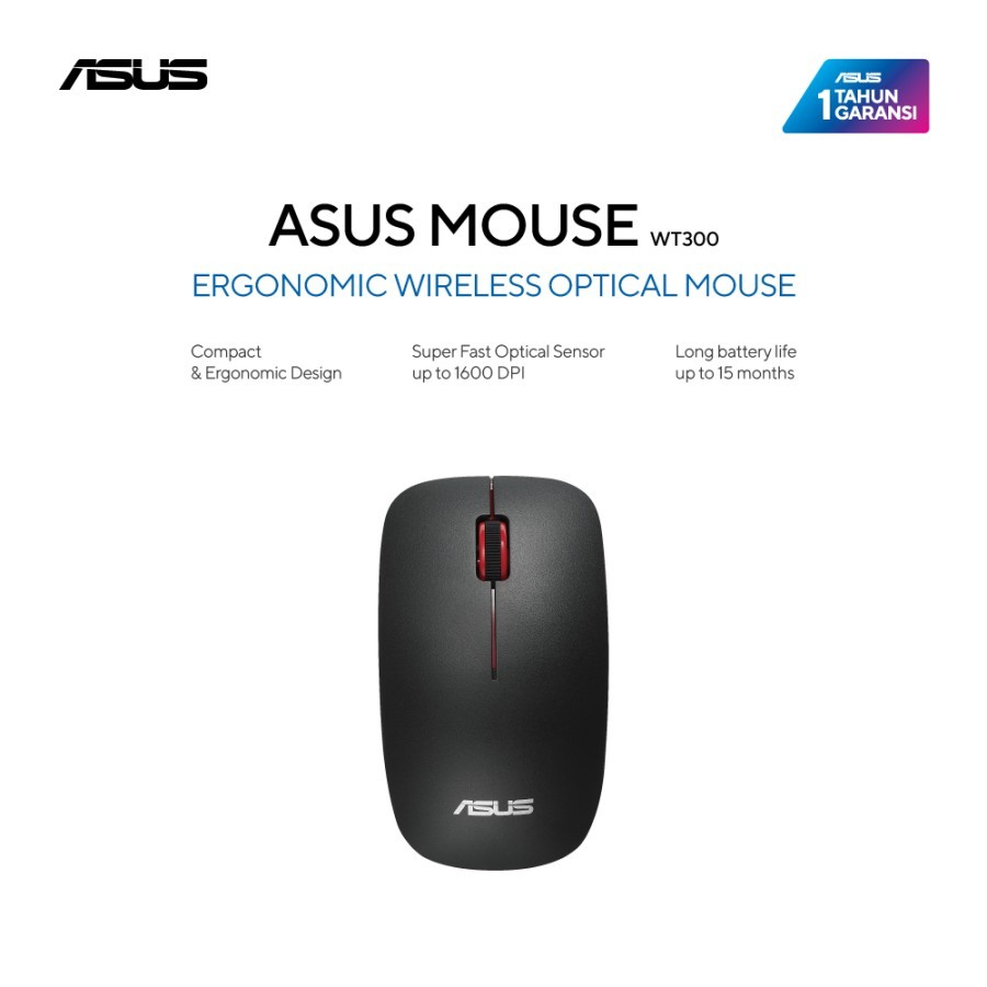 Jual ASUS Ergonomic WT300 Mouse Wireless | Shopee Indonesia
