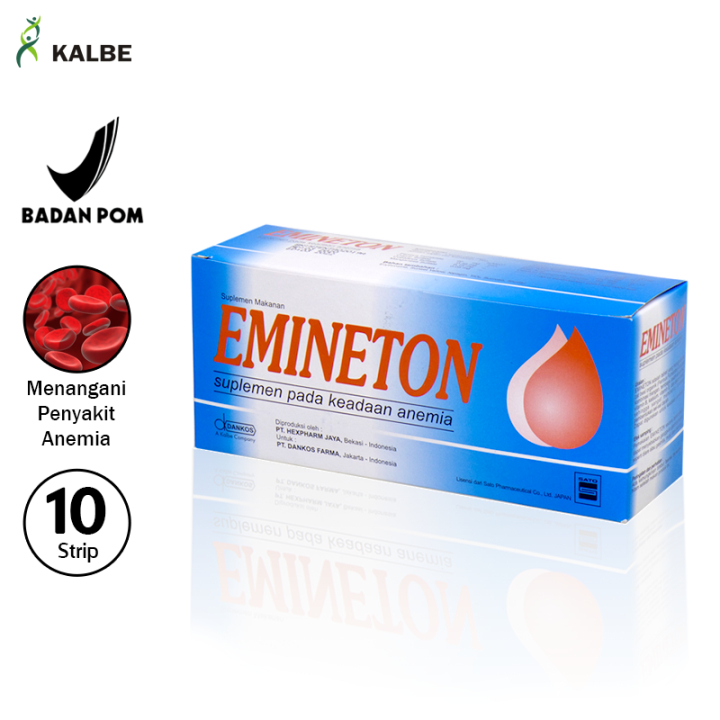 Jual EMINETON / STRIP ISI 10 TABLET SUPLEMEN ANEMIA | Shopee Indonesia