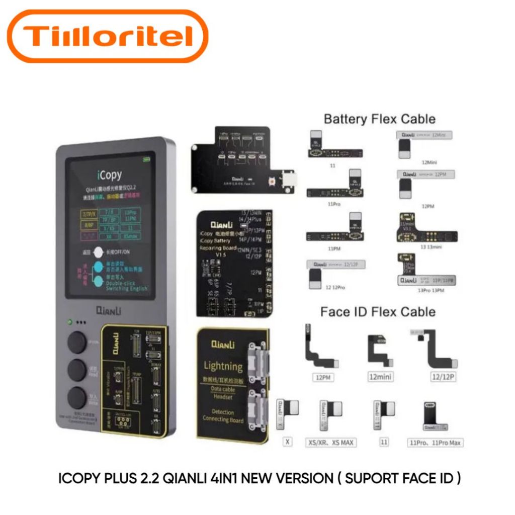 Jual ICOPY PLUS 2.2 QIANLI 4IN1 NEW VERSION ( SUPORT FACE ID ) | Shopee Indonesia