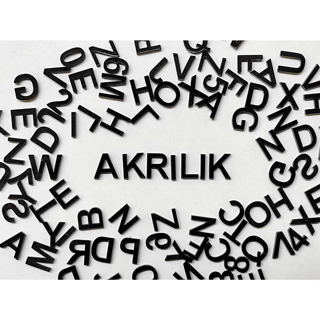 Jual HURUF AKRILIK HITAM | ANGKA AKRILIK HITAM | HURUF ABJAD AKRILIK ...