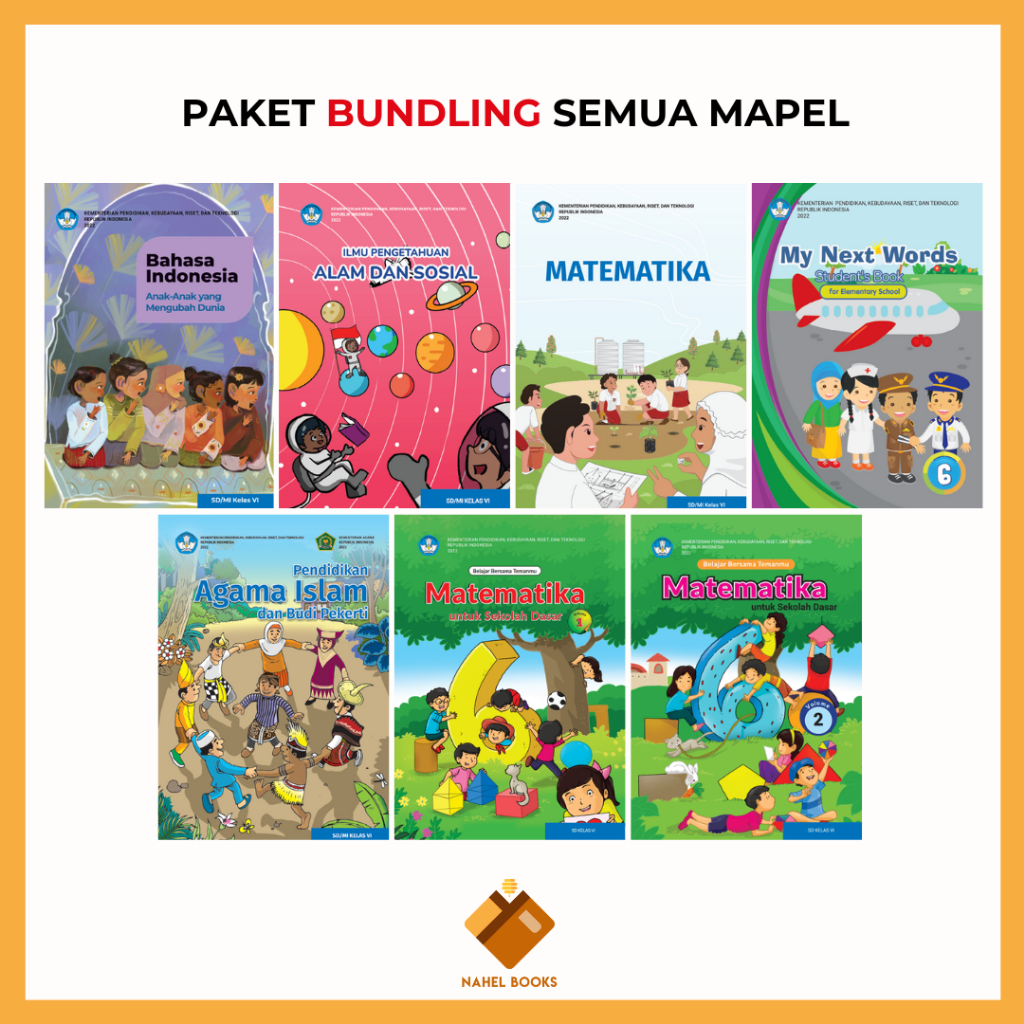 Jual (PER PAKET / BUNDLING) BUKU KURIKULUM MERDEKA SD KELAS 6 ...