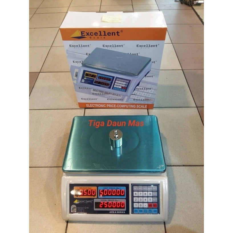 Jual Timbangan Buah Excellent ACS-A Kapasitas 30 Kg / Timbangan Sembako Excellent ACS-A ...