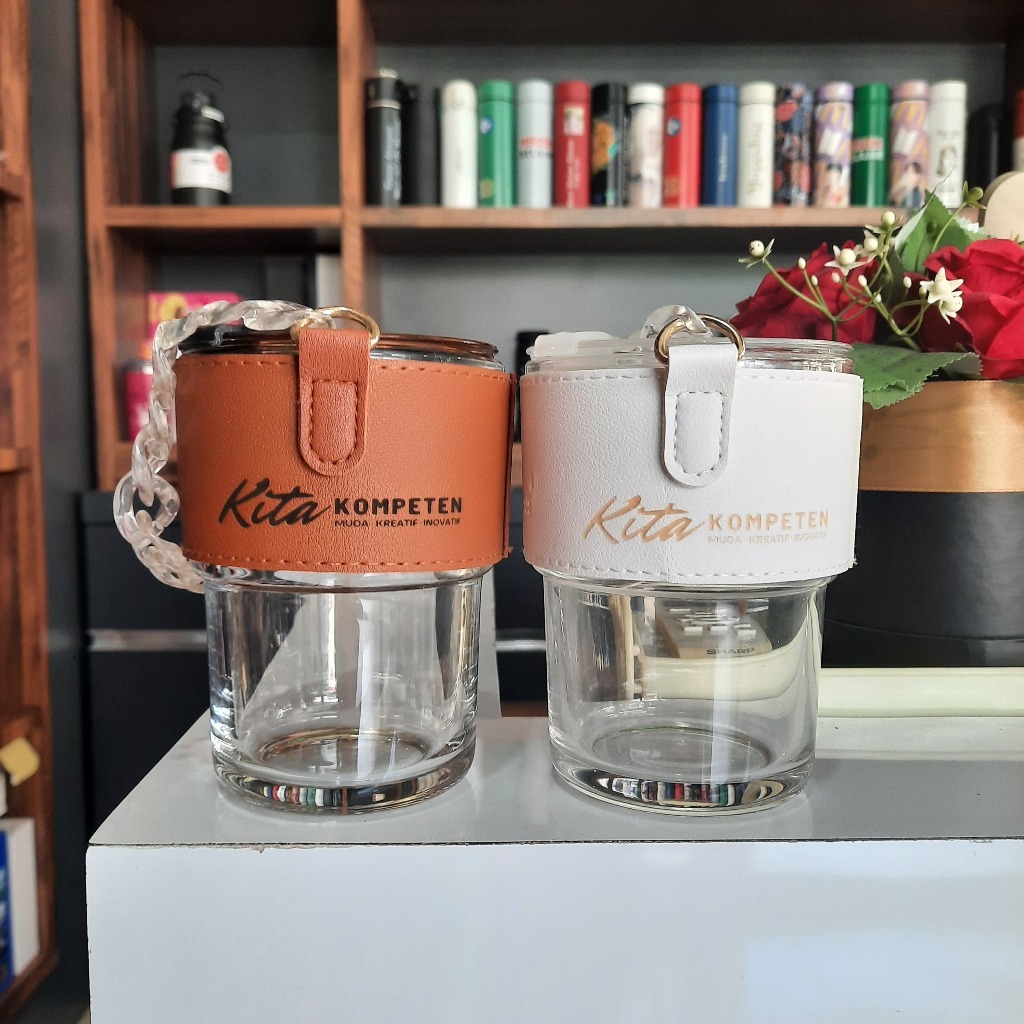Jual GELAS POUCH GRAFIR GELAS TUMBLER KOPI 400ml bm229 | Shopee Indonesia