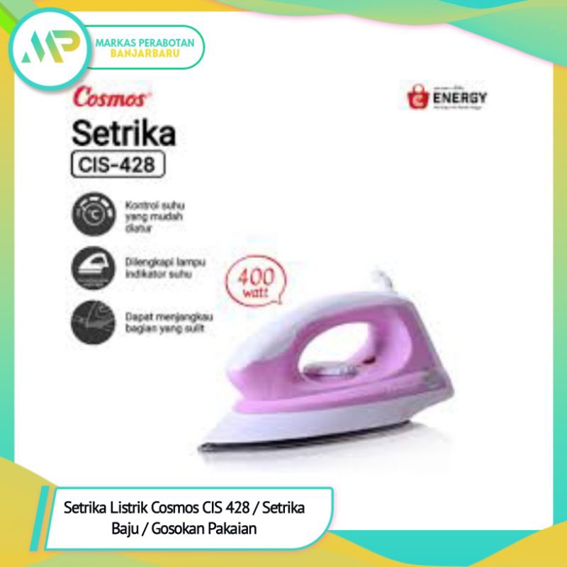 Jual Setrika Listrik Cosmos CIS 428 / Setrika Baju / Gosokan Pakaian ...