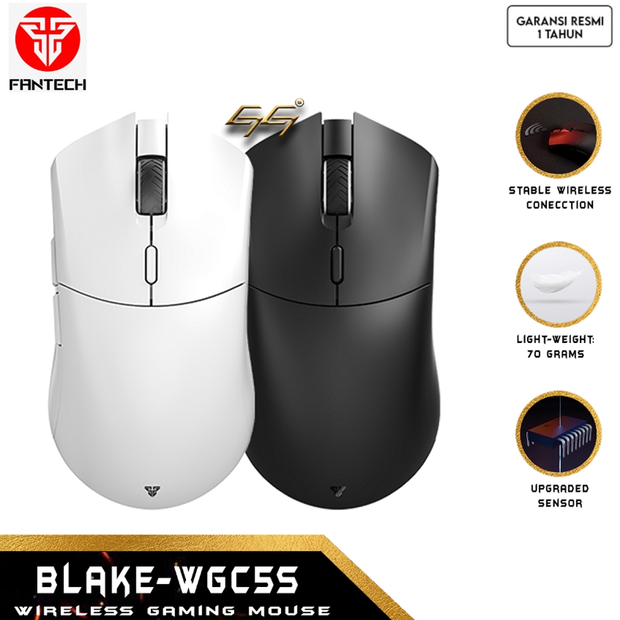 Jual Fantech BLAKE WGC5 WGC5S Mouse Gaming Wireless Rechargable DUAL ...