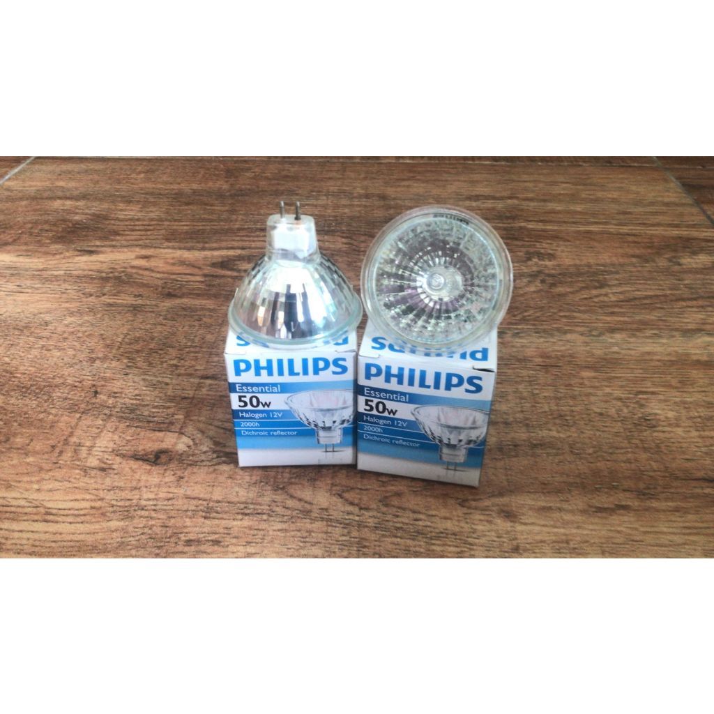 Jual lampu essential halogen 50 Watt Merk Philips | Shopee Indonesia