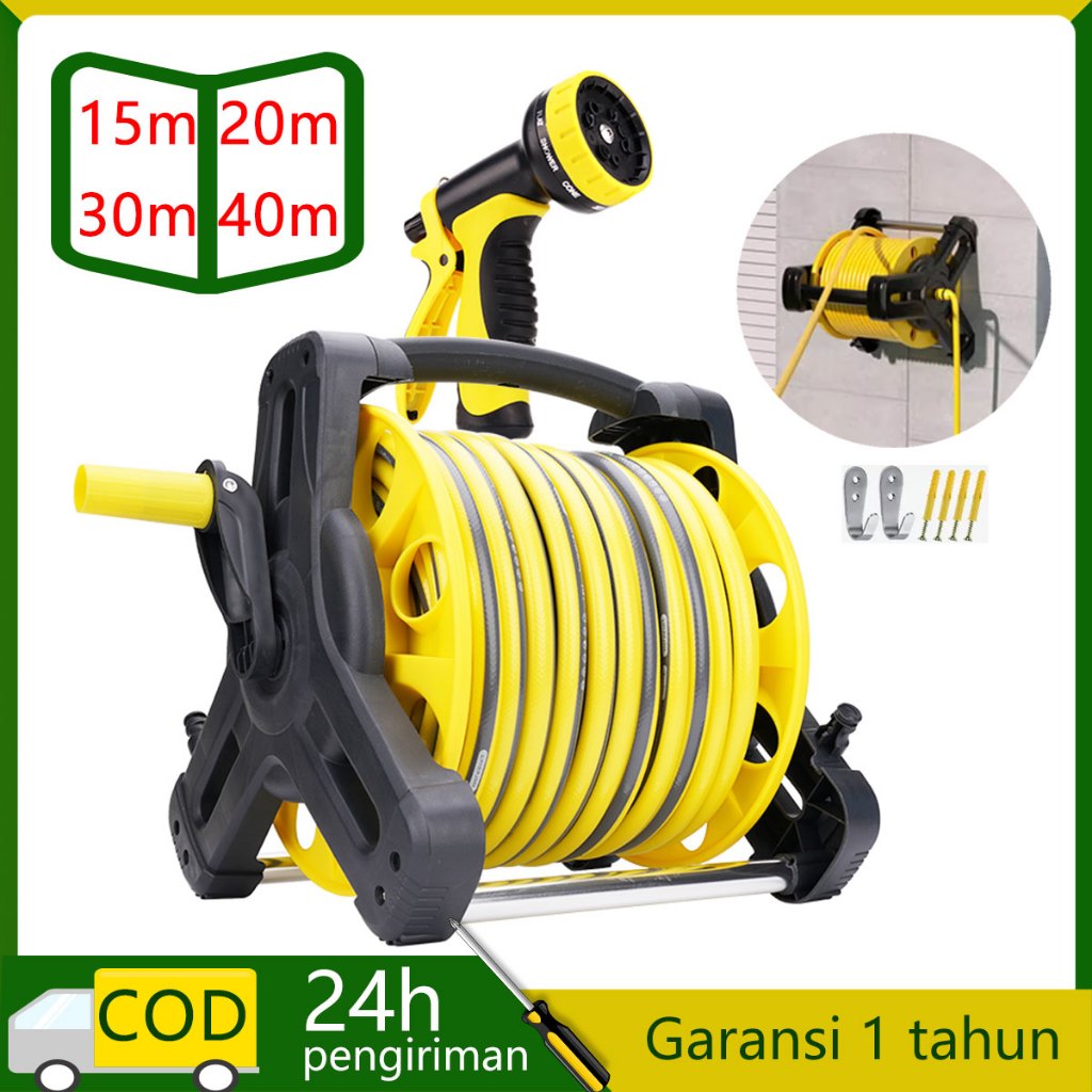 Jual 40M Hose Reel Set Gulungan Pipa Air Set Gulungan Selang Dengan ...